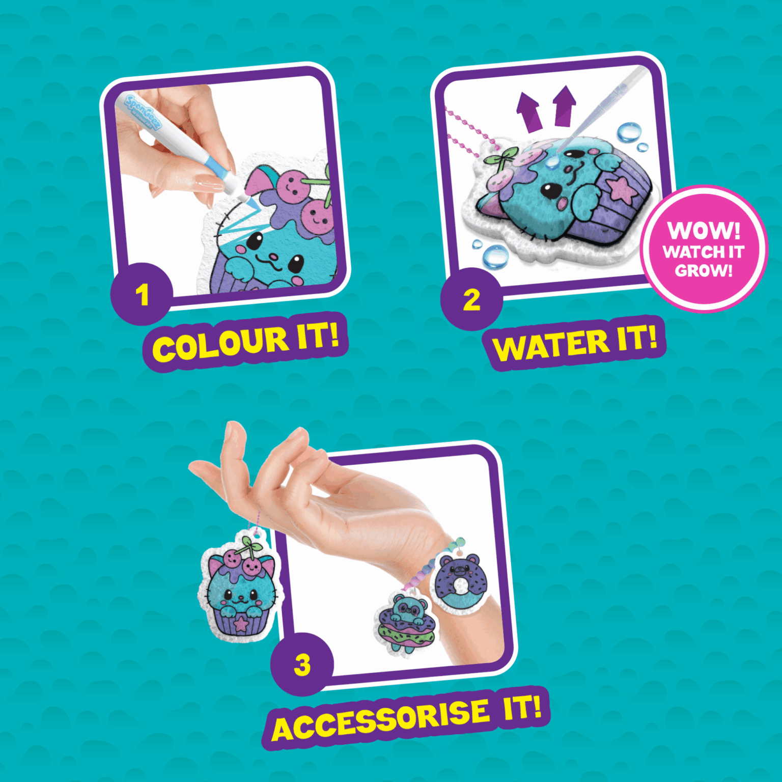 Spongeez Foodie Squishy Sponge Accessory Set – Golden Bear Toys